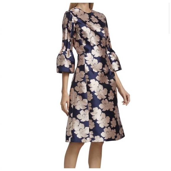 Teri Jon | Dresses | New Teri Jon Dress In Navy Pink Print | Poshmark